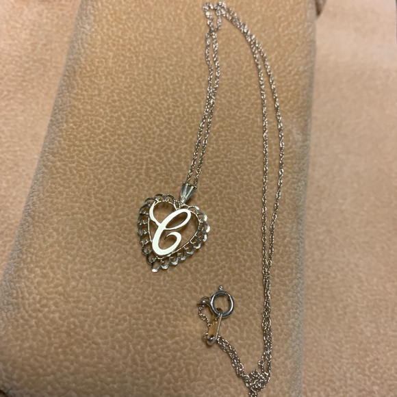 Jewelry | Womens C Pendant And Chain Necklace | Poshmark
